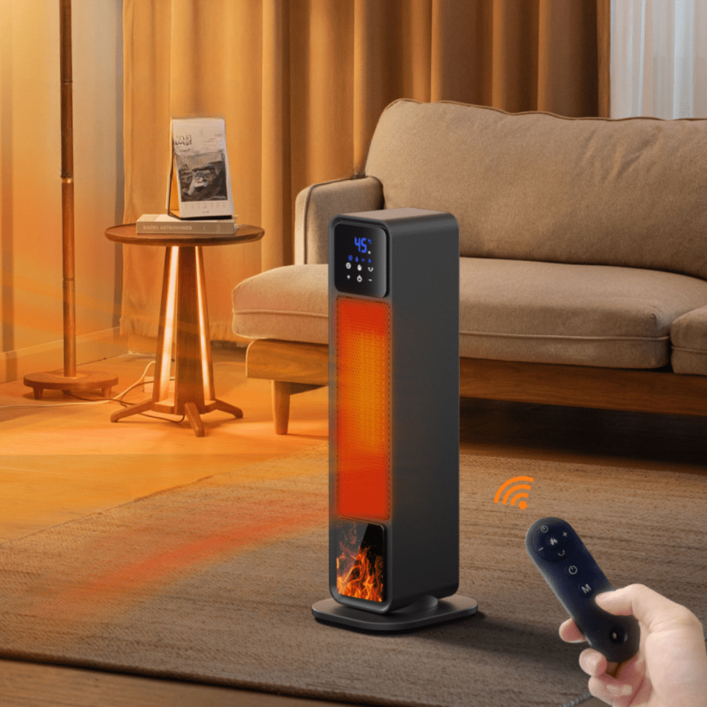 Space Heater Portable Ceramic Oscillating Tower Remote Control – LICHTZOONE