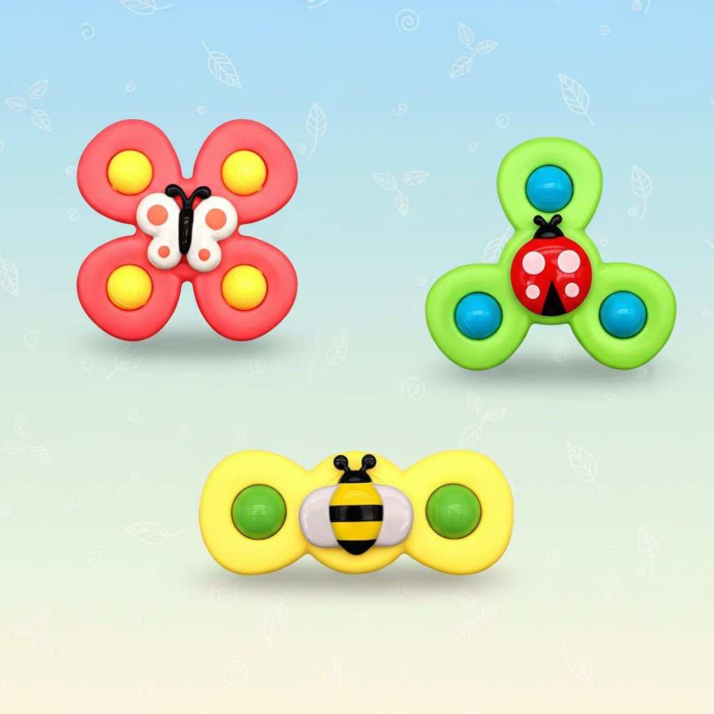 Baby Suction Spinner Toys for Sensory Play and Motor Skill Development ...