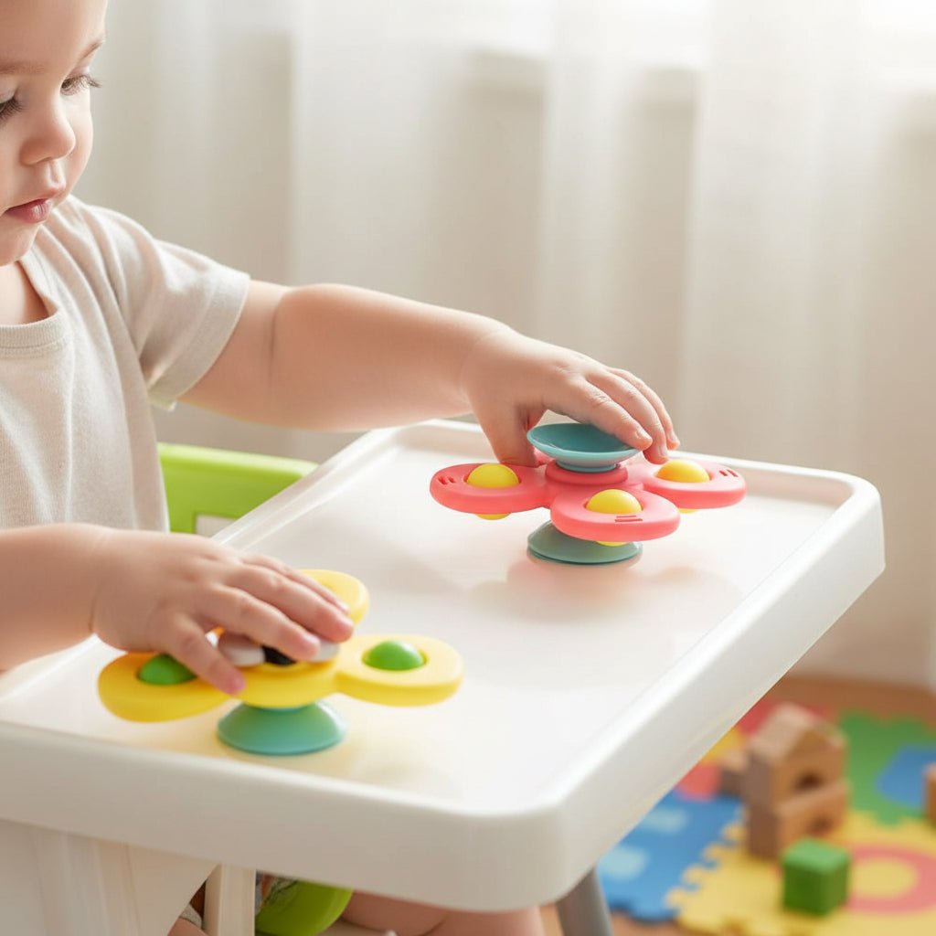 Baby Suction Spinner Toys for Sensory Play and Motor Skill Development ...