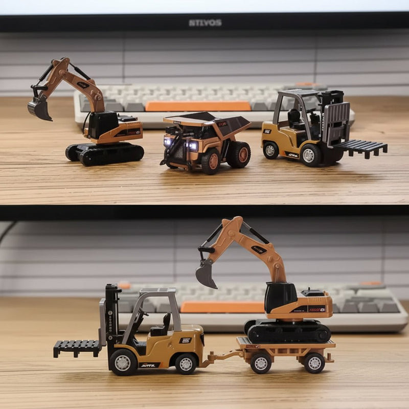 Remote Control Construction Truck Set Excavator Forklift Toy – LICHTZOONE