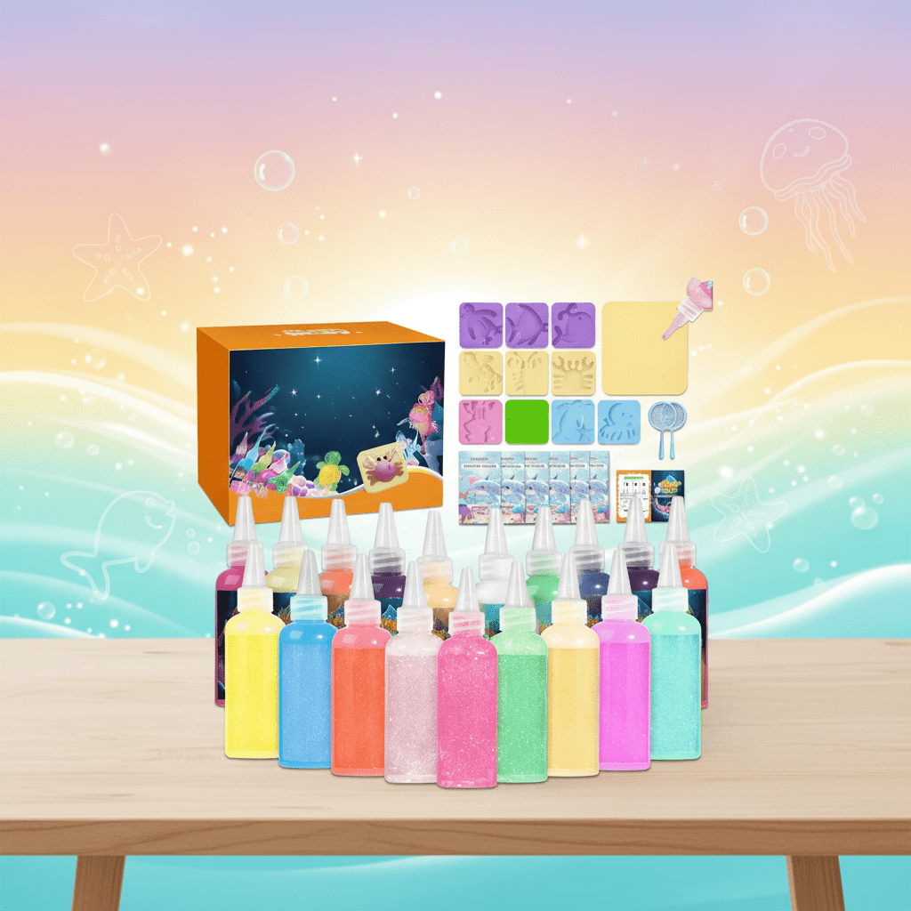 Kids Craft Water Gel Toy Kit Glow Glitter DIY Figures – LICHTZOONE